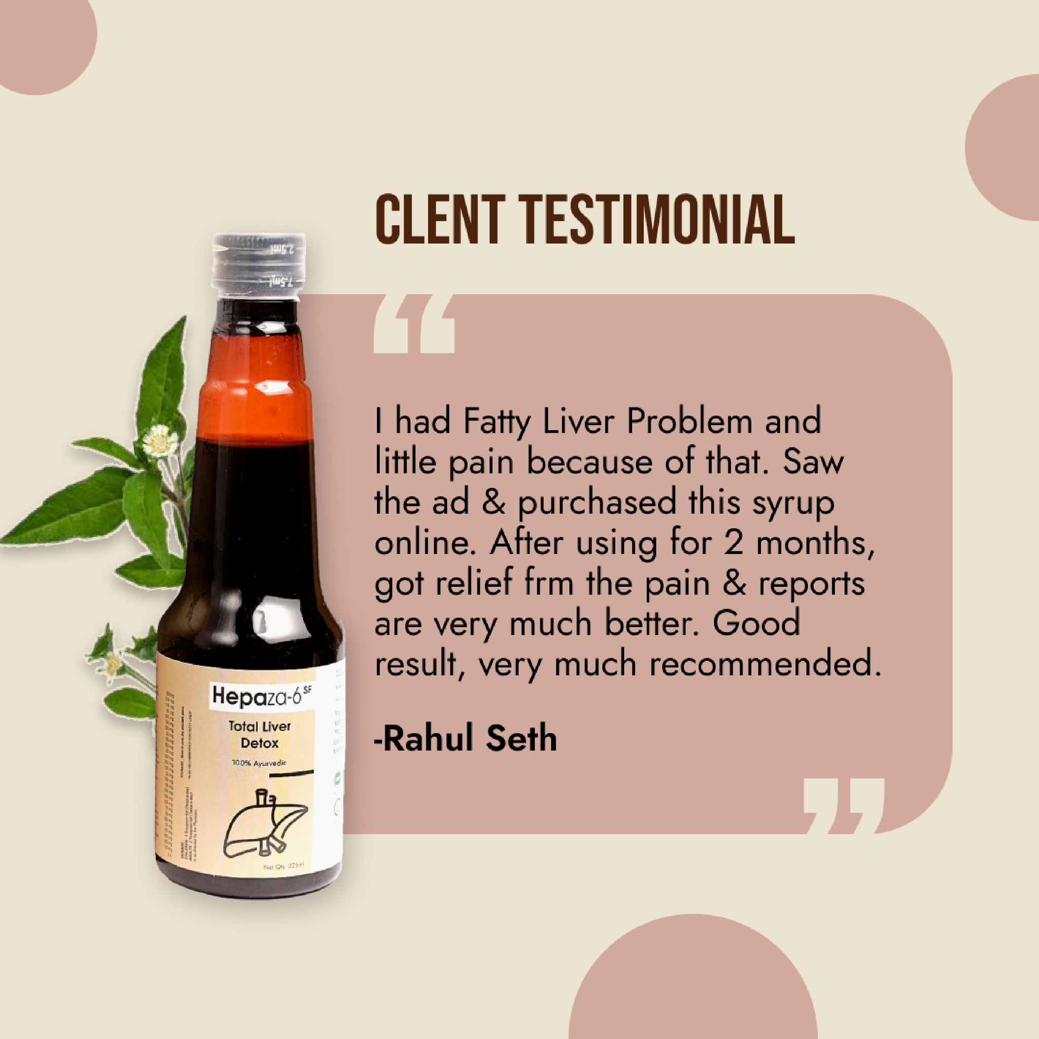 Hepaza-6 Liver Detox Syrup Liver Tonic Fatty Liver Tonic Liver Cleanse ...